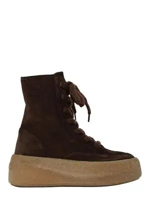 VIC MATIE Lace-Up Boots Coffee