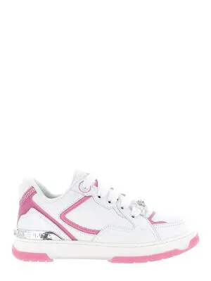 Versace Lace-Up Sneakers Pink