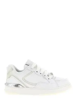 Versace Lace-Up Sneakers White
