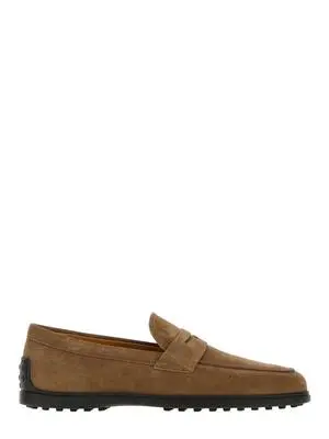 TOD'S Suede Loafers - Walnut