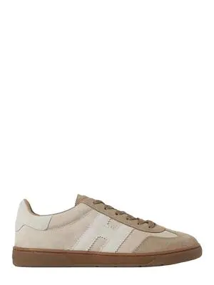 Hogan Lace-Up Sneakers Beige