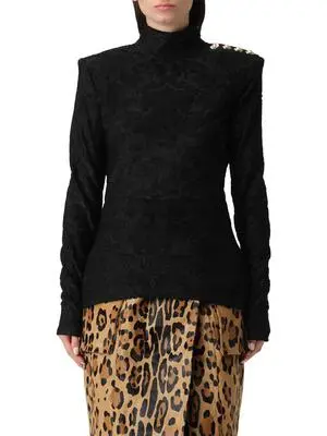 Balmain Jacquard Top - Black