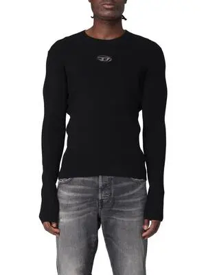 DIESEL Ribbed Pullover Sweater - Black