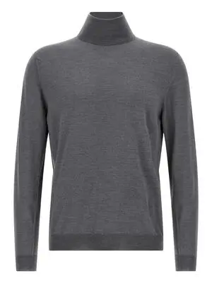 ZANONE Zanone Fine Knit Turtleneck Sweater Grey