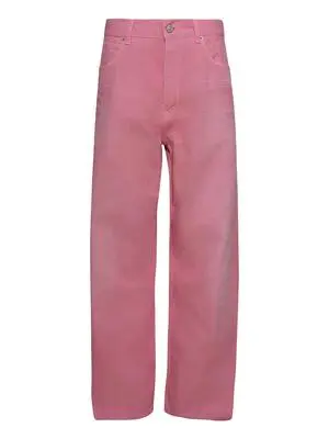 Balenciaga Loose Denim Jeans - Pink