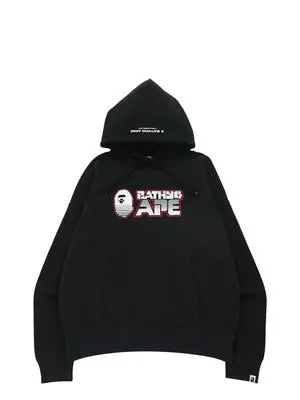 A BATHING APE Loose Fit Pullover Hoodie - Black