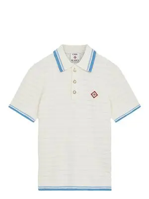 Casablanca Boucle Polo - White