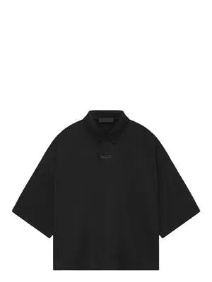Fear Of God Pique Cropped Polo - Black