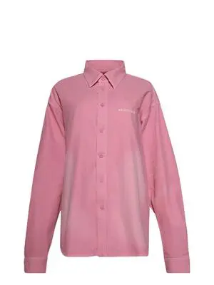 Balenciaga Denim Overshirt - Pink