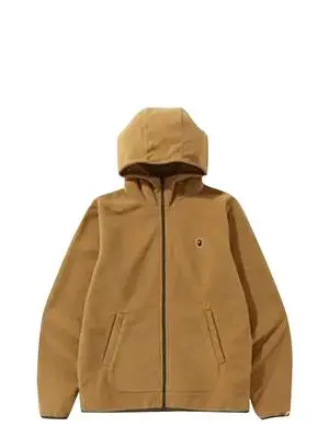 A BATHING APE Fleece Zip-up Hoodie - Tan