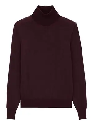 Saint Laurent Roll Neck Sweater - Red