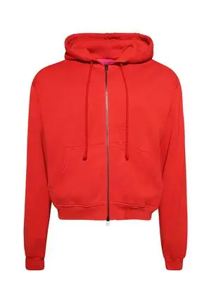 THE ELDER STATESMAN Daily Zip Hoodie - Red