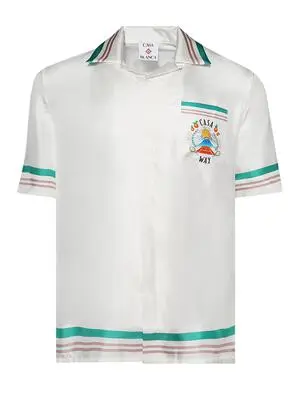 Casablanca Cuban Collar 'casa Way' Shirt - White