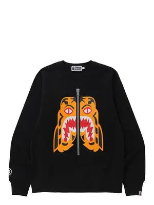 A BATHING APE Tiger Crewneck - Black