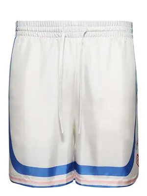 Casablanca Drawstring Shorts - White