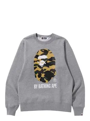 A BATHING APE 1st Camo Crewneck - Grey