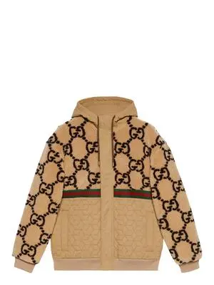 Gucci Gg Jacquard Jacket - Tan