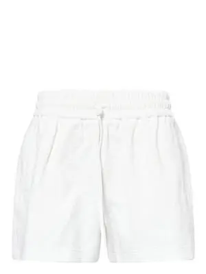 Gucci Embossed Monogram Relaxed-fit Cotton-blend Shorts - White