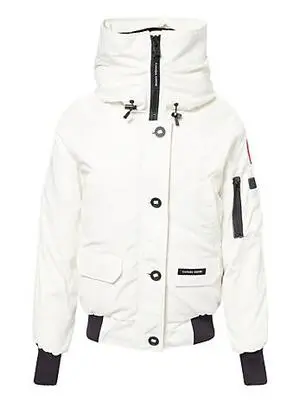 Canada Goose Chilliwack Hooded Woven-Down Jacket Nrth Star White