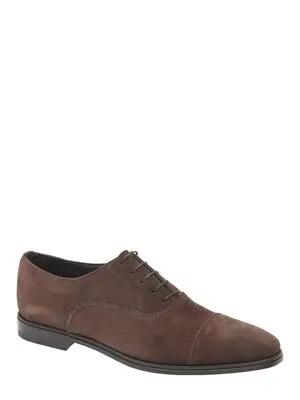 FERRAGAMO Boston Cap Toe Oxford - Bark