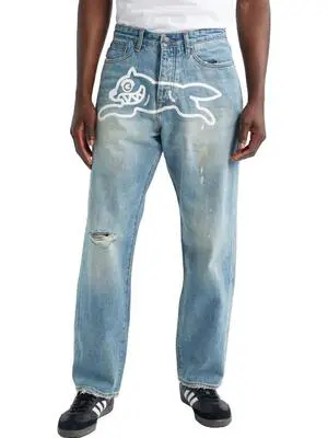 ICECREAM Slate Vanilla Fit Straight Leg Jeans - Faded