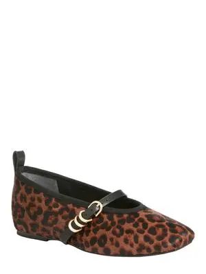 Rag & Bone Spire Genuine Calf Hair Mary Jane Flat - Leopard