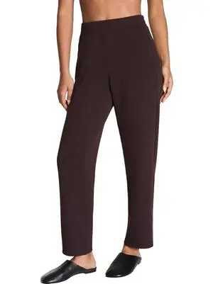 Spanx Airessentials Straight Leg Ankle Pants - Truffle Brown