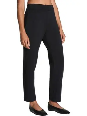 Spanx Airessentials Straight Leg Ankle Pants - Very Black
