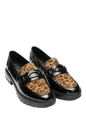 ARA Camellia Lug Sole Bit Loafer Black 2