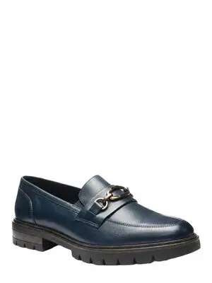 ARA Camellia Lug Sole Bit Loafer Navy