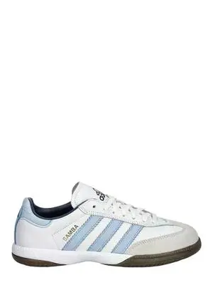 Adidas Samba Three-stripe Low-top Sneakers - White