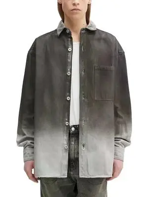 COUNTY OF MILAN Ombre-effect Shirt - Grey
