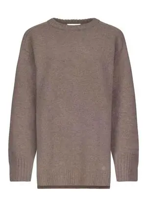Loulou De Saison Safi Lds Round-neck Sweater - Neutrals