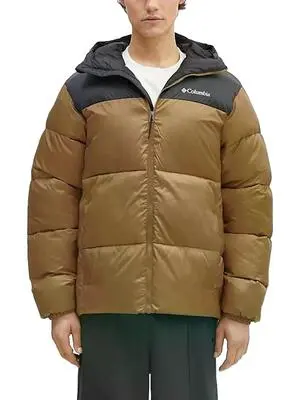 Columbia Hooded Puffer Jacket - Brown