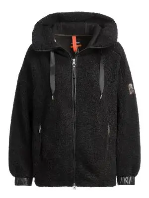 PARAJUMPERS Hooded Fleece Jacket - Black
