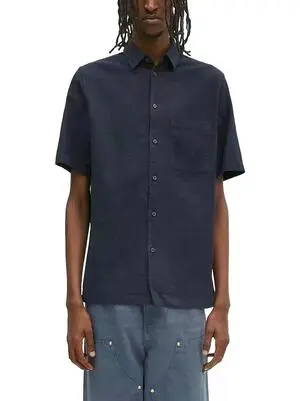 SAMSOE SAMSOE Short-sleeve Shirt - Blue