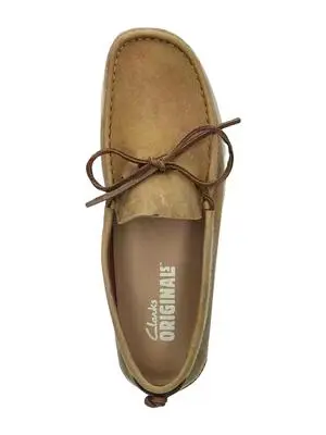 Clarks Leather Lace-up Loafers - Brown