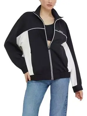 Miss Sixty Colour-block Zip-up Sweatshirt - Black