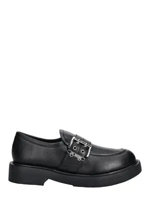 Moschino Buckle Loafers - Black