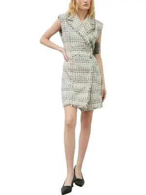 BRUUNS BAZAAR Tweed Sleeveless Dress - Neutrals
