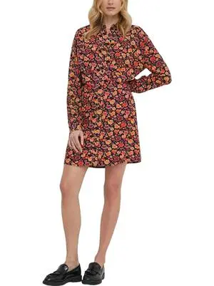 Desigual Floral-print Shirt Dress - Red