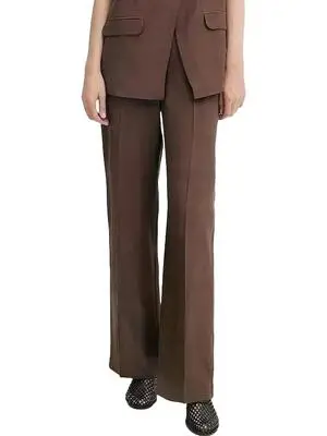 SAMSOE SAMSOE Straight-leg Trousers - Brown