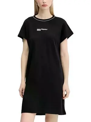 Karl Lagerfeld Logo-detail T-shirt Mini Dress - Black