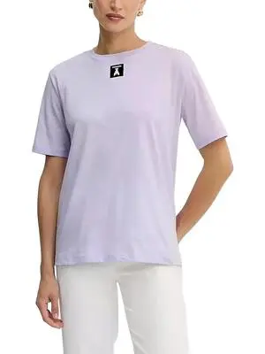 Patrizia Pepe Logo-patch Short-sleeve T-shirt - Purple