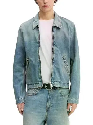 WON HUNDRED Zip-front Denim Jacket - Blue