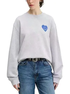 Hugo Heart-logo Sweatshirt - Grey