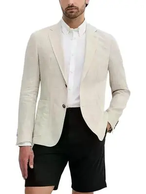 JOOP! Linen Single-button Blazer - Neutrals