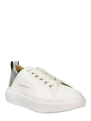 ALEXANDER SMITH Metallic-panel Sneakers - White