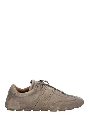 BOSS Lace-up Suede Sneakers - Brown