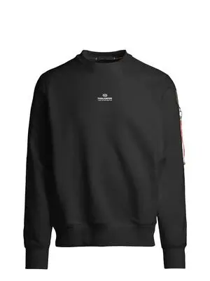 PARAJUMPERS Pocket-detail Crew-neck Sweatshirt - Black